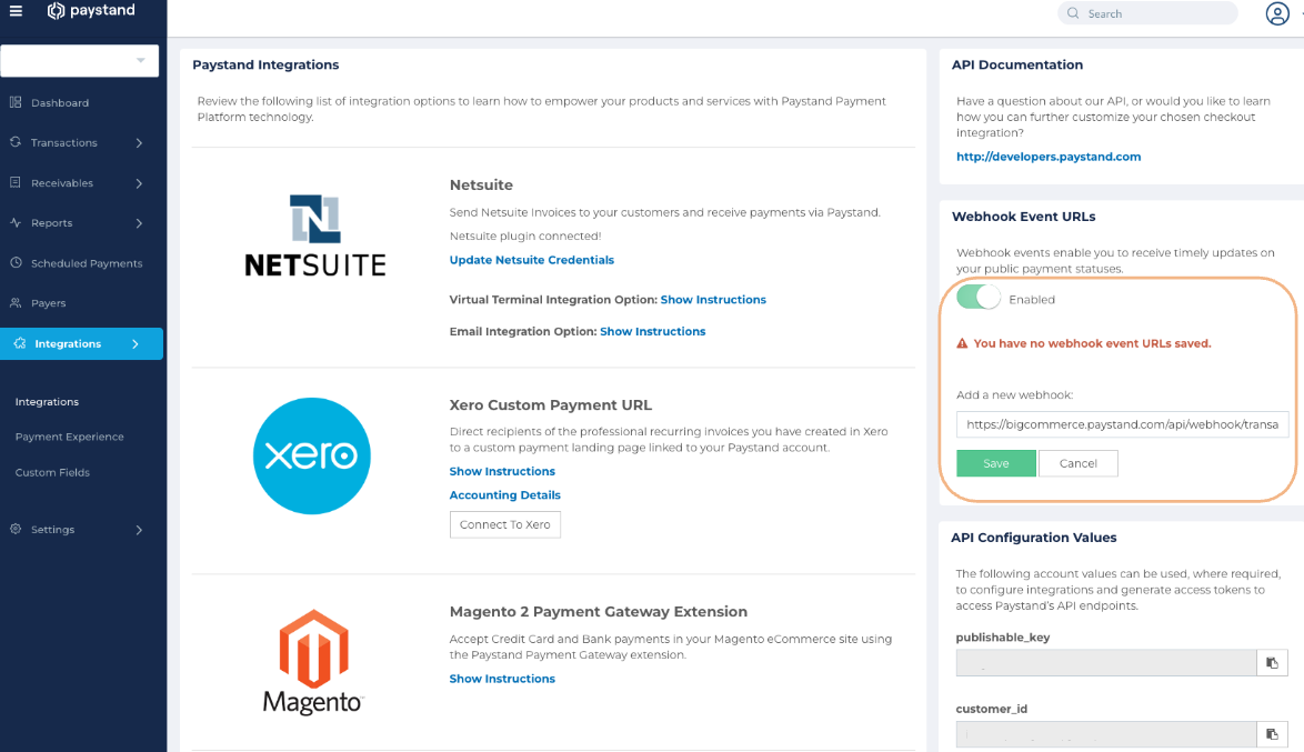 Install Paystand for BigCommerce – Paystand Help Center